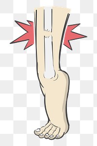 Png Break leg illustration element, | Premium PNG - rawpixel