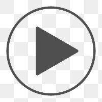 Play button icon png, transparent | Premium PNG - rawpixel