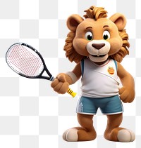 PNG Lion racket tennis cartoon. | Free PNG - rawpixel