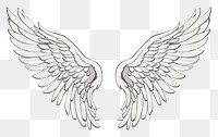 PNG Drawing sketch angel white. | Premium PNG - rawpixel
