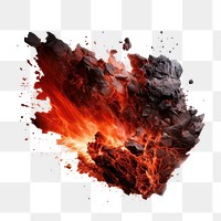 PNG Splashing burning volcano fire | Premium PNG - rawpixel