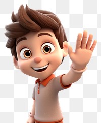 PNG Saying hello cartoon toy | Premium PNG - rawpixel