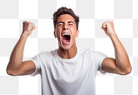 PNG Winner shouting adult hand | Premium PNG - rawpixel