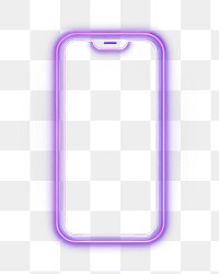 PNG Smartphone icon neon purple | Premium PNG - rawpixel