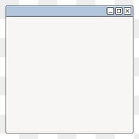 PNG Blue pop-up window frame | Premium PNG - rawpixel