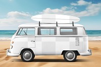 Retro microbus png mockup, transparent | Premium PNG - rawpixel