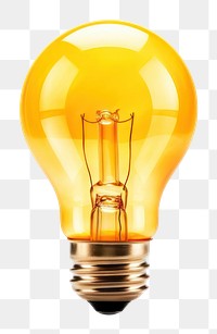 PNG Yellow light bulb lightbulb | Premium PNG - rawpixel