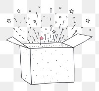 Minimal illustration open box drawing | Premium PNG - rawpixel