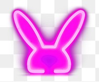 PNG Pastel neon rabbit light | Premium PNG - rawpixel
