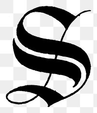 S letter PNG, Old English | Premium PNG - rawpixel