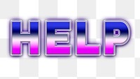 Help retro style word design | Premium PNG Sticker - rawpixel