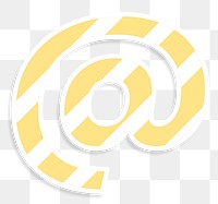 At sign font sticker vector | Premium PNG Sticker - rawpixel