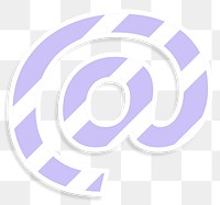 At sign font sticker png | Premium PNG Sticker - rawpixel