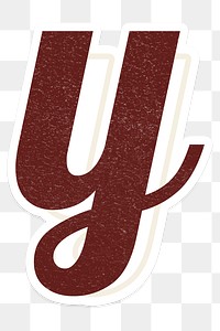 Letter Y abc calligraphy handwriting | Premium PNG Sticker - rawpixel