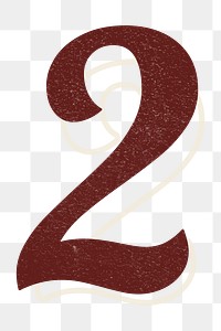 Red number 2 sign symbol | Premium PNG Sticker - rawpixel