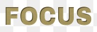 Png word focus bold font | Premium PNG Sticker - rawpixel
