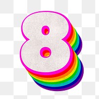 Png number 8 font 3d | Premium PNG Sticker - rawpixel