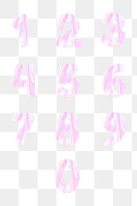 Numerical sticker png pastel pink | Free PNG - rawpixel