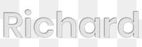 Png male name Richard typography | Premium PNG Sticker - rawpixel
