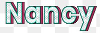 Nancy name png lettering font | Premium PNG Sticker - rawpixel