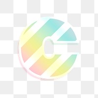 Png letter c rainbow gradient | Premium PNG Sticker - rawpixel