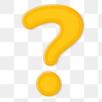 Jelly bold embossed question mark | Premium PNG Sticker - rawpixel