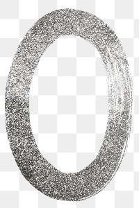 Silver glitter 0 number png | Free PNG Sticker - rawpixel