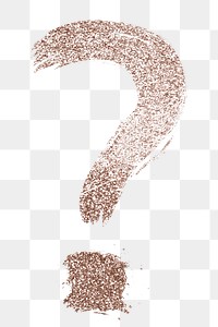 Transparent glitter question mark brushed | Premium PNG Sticker - rawpixel