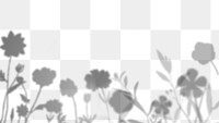 Png flower shadow background, botanical | Premium PNG - rawpixel