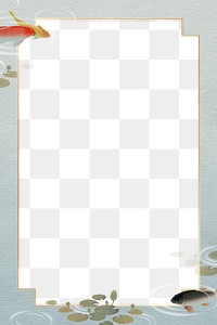 Koi fish frame design element | Premium PNG - rawpixel