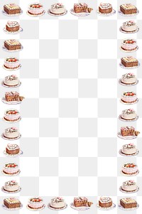 Fancy cakes frame design element | Premium PNG - rawpixel