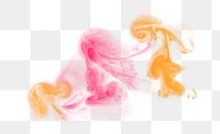 Orange and pink abstract watercolor | Premium PNG Sticker - rawpixel