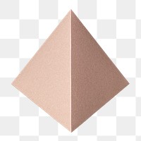 3D pink pyramid paper craft | Premium PNG Sticker - rawpixel