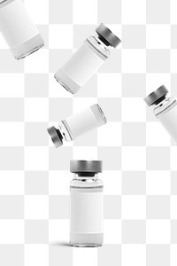 Png falling injection bottles with white | Free PNG - rawpixel