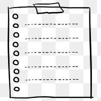 Digital note stickers png lined | Premium PNG Sticker - rawpixel