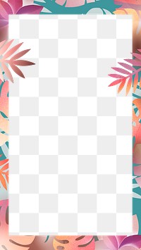 Leaf patterned frame design element | Free PNG - rawpixel