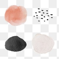 Colorful watercolor stain badge set | Premium PNG - rawpixel