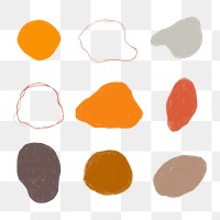 Colorful watercolor stain badge set | Premium PNG - rawpixel