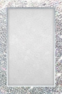 Silver glittery rectangle frame transparent | Premium PNG - rawpixel