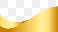 Gold wave design element | Premium PNG - rawpixel