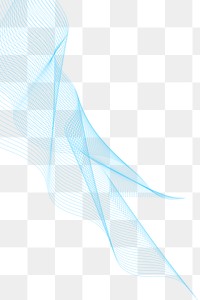 Blue swirly abstract line design | Premium PNG - rawpixel