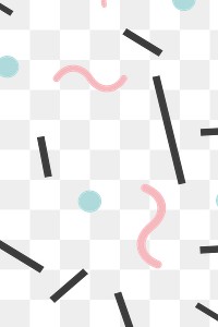 Colorful geometric memphis design element | Premium PNG - rawpixel