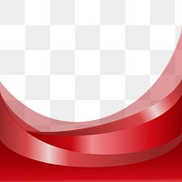 Red curved border design element | Premium PNG - rawpixel
