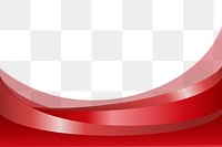 Red curved border design element | Premium PNG - rawpixel