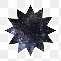 Twelve pointed star shaped badge | Free PNG Sticker - rawpixel