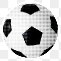 Halftone football sticker | Premium PNG Sticker - rawpixel