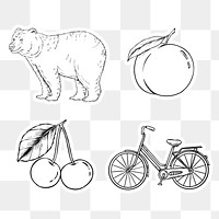 Mix stickers set design element | Premium PNG - rawpixel