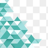 Turquoise triangle pattern design element | Premium PNG - rawpixel