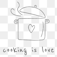Doodle cooking pot design element | Premium PNG Sticker - rawpixel