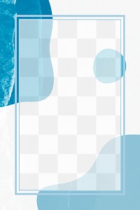 Porrait png frame bluej background | Premium PNG - rawpixel